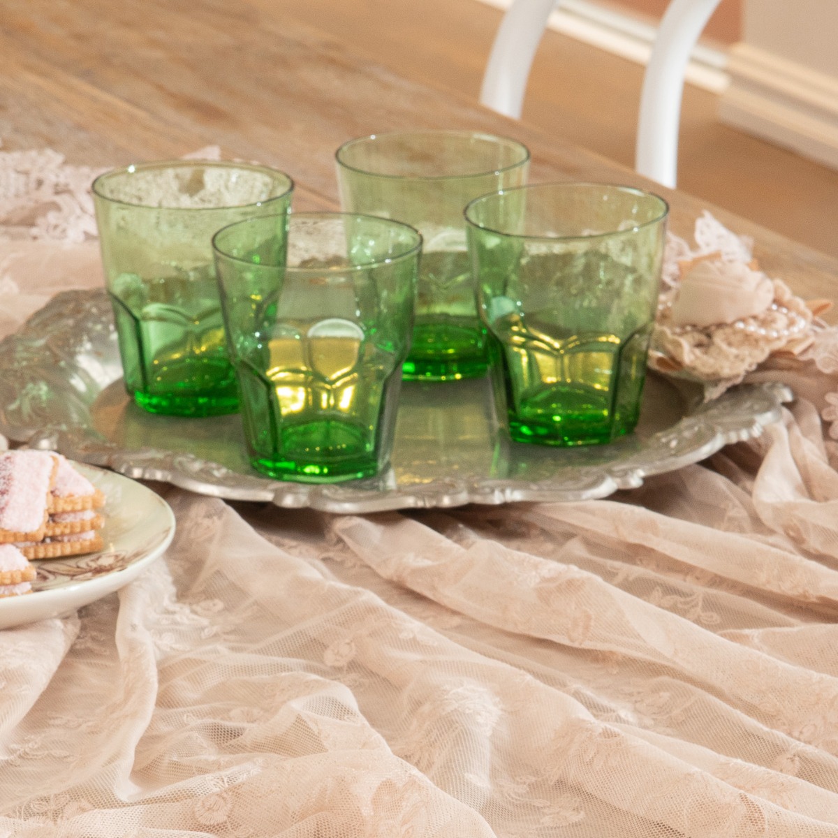 Green Tea Light Set of Six – Angads