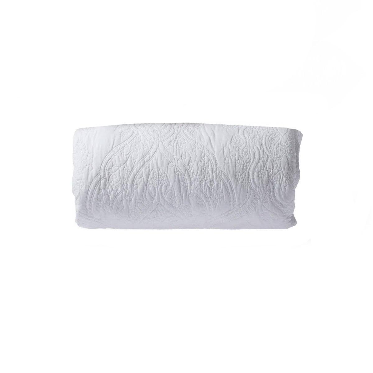 Damask White Coverlet – Angads